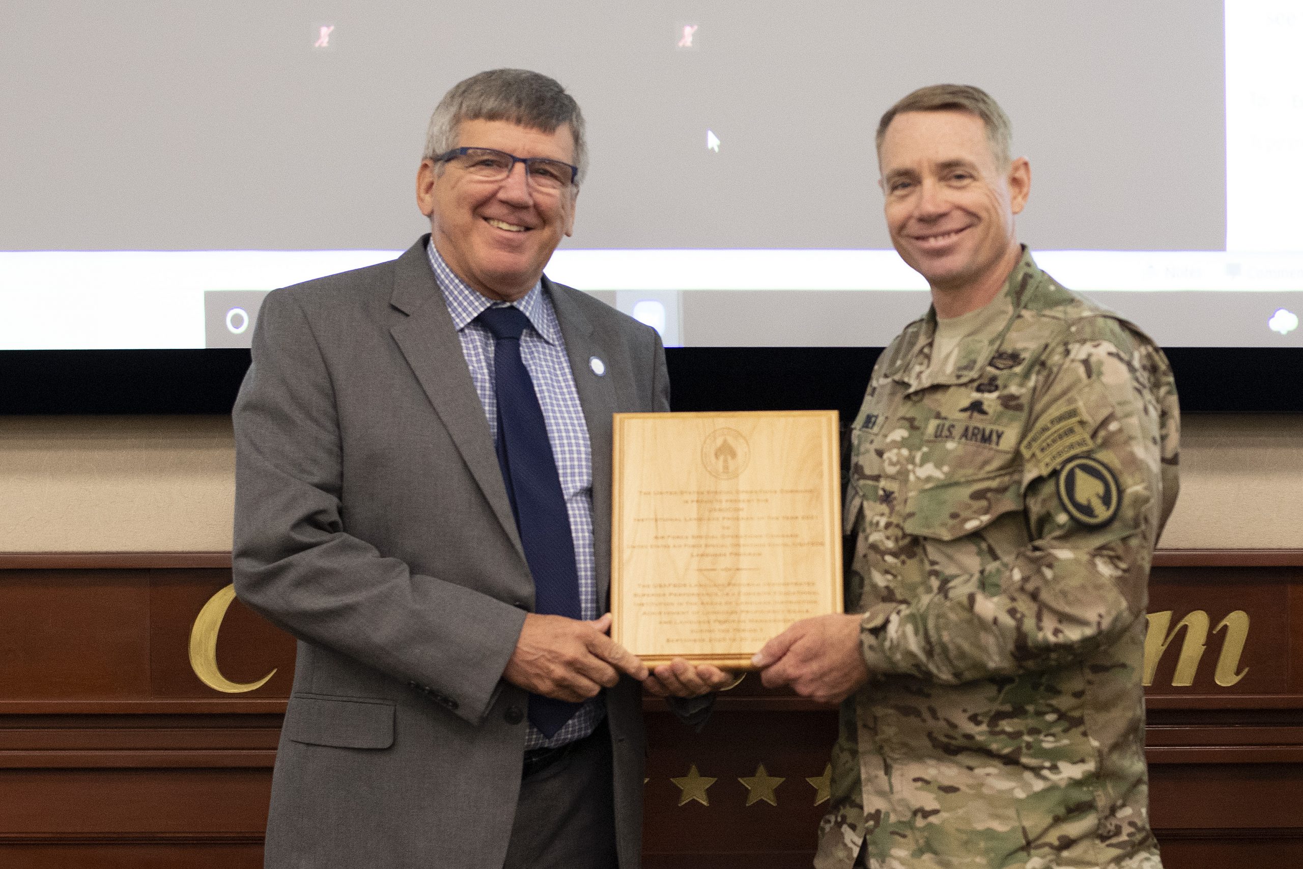 Language Training Detachment receives SOCOM award | Defense Language ...