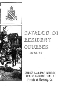 General Catalogs | Defense Language Institute Foreign Language Center