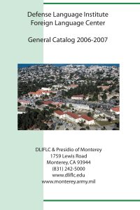 General Catalogs | Defense Language Institute Foreign Language Center